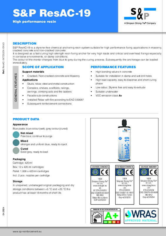 S&P ResAC-19 | S&P Clever Reinforcement