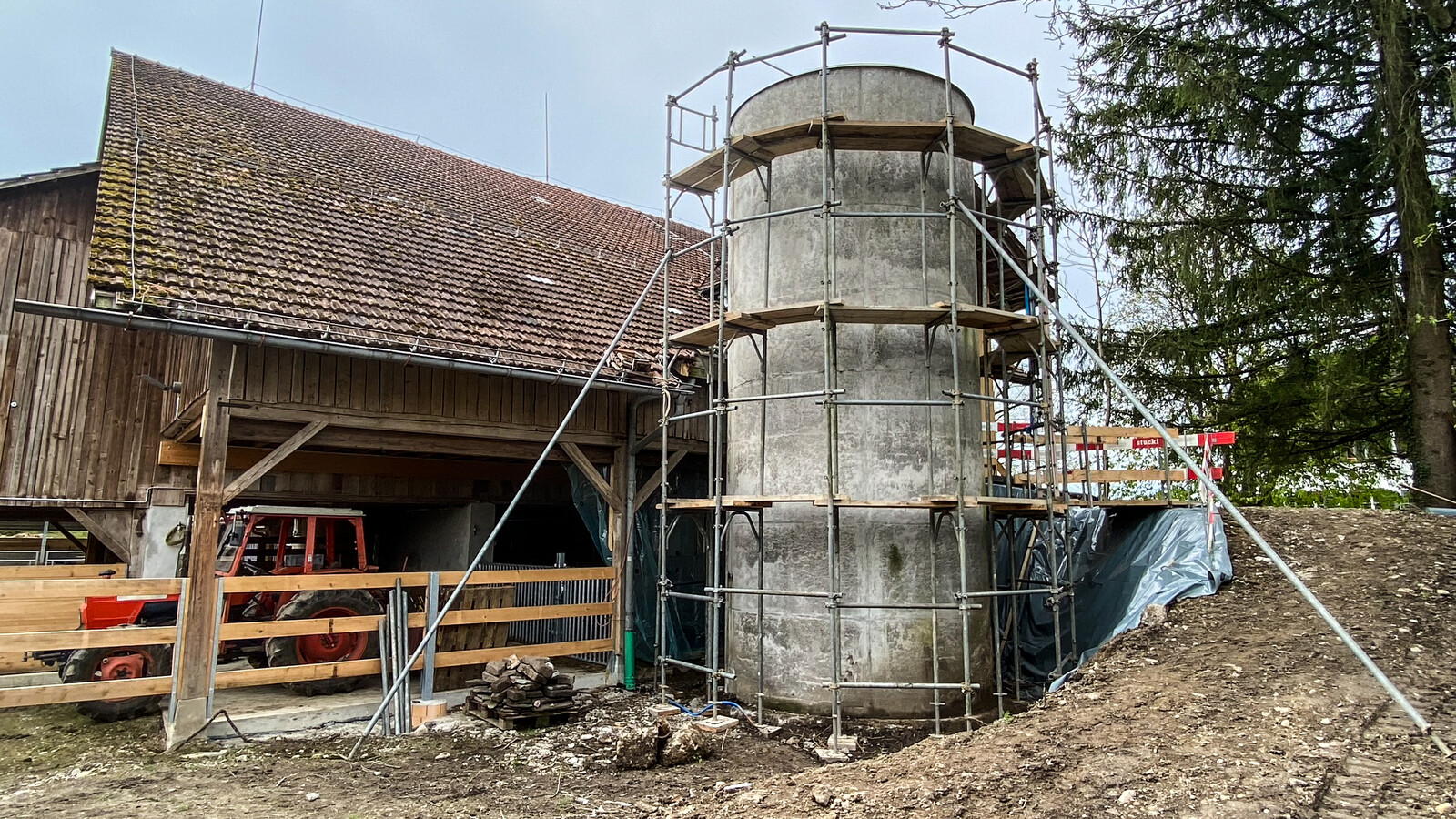 Concrete repair and reinforcement - Old Concrete Silo - Hombrechtikon ...